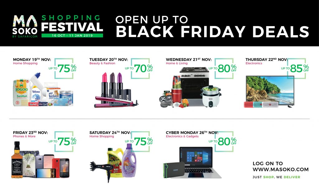 Masoko Customers To Enjoy Up To 85 Percent Off On Black Friday