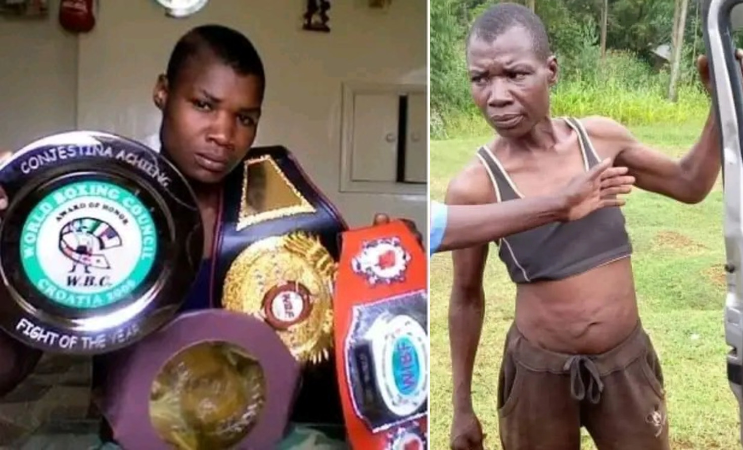 Congestina Achieng now living as a street girl in Siaya