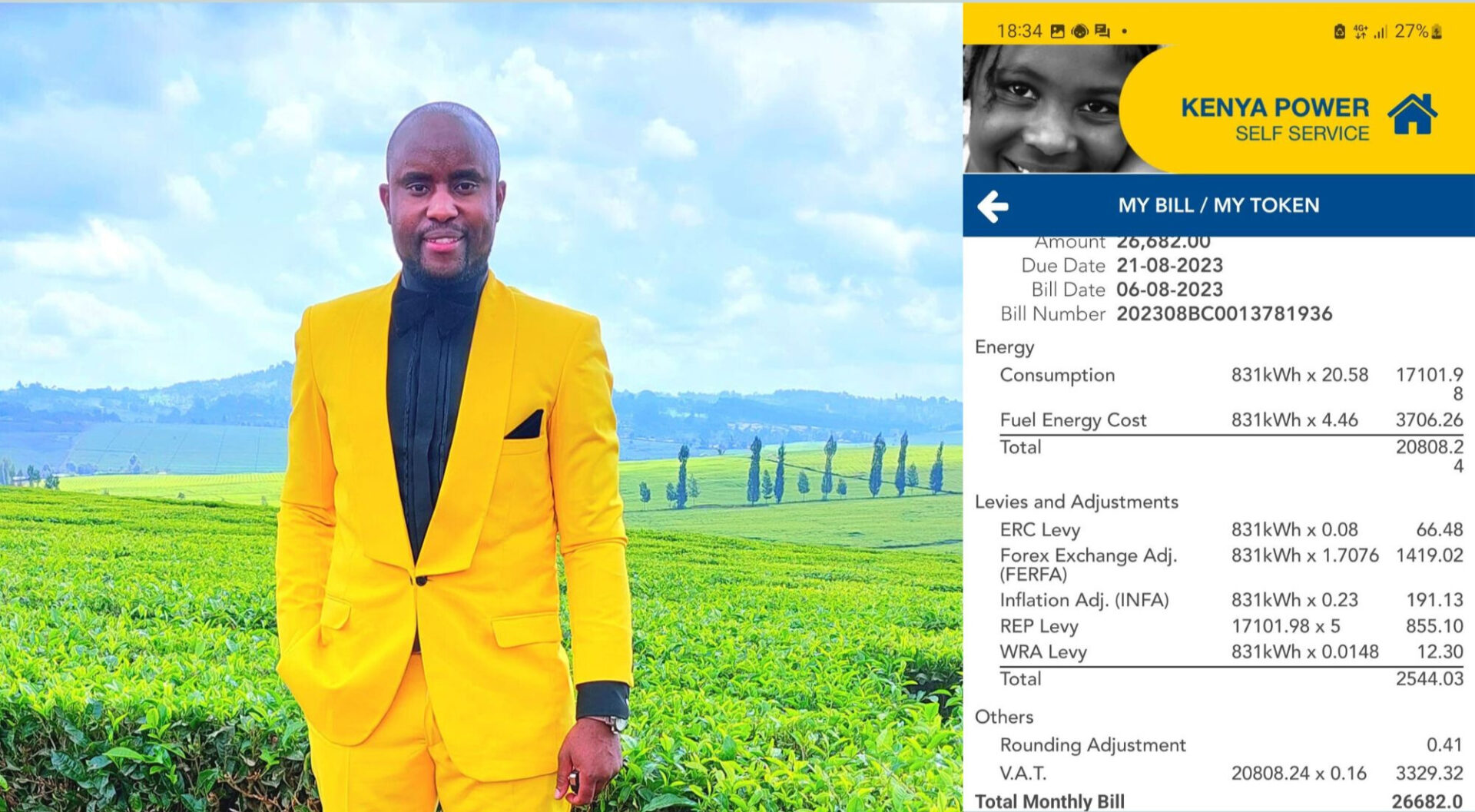 Kenyan shocked after receiving Sh. 27,000 KPLC bill despite being away ...