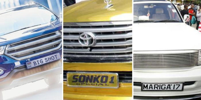 Prominent Kenyans with customized car number plates
