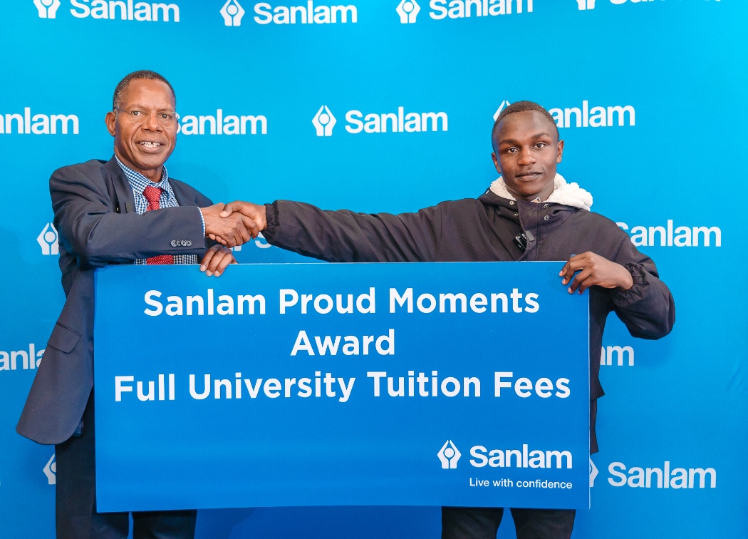 Sanlam group awards scholarship to KCSE topper Nathan Kipng’eno"