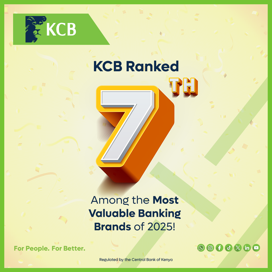 KCB ranked 7th strongest banking brand globally, Leading Africa’s ...