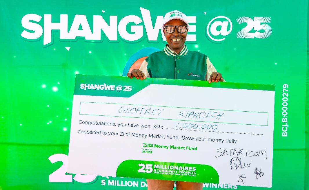 Security Guard from Gachie Wins Shs1M in Safaricom Shangwe @25 promotion